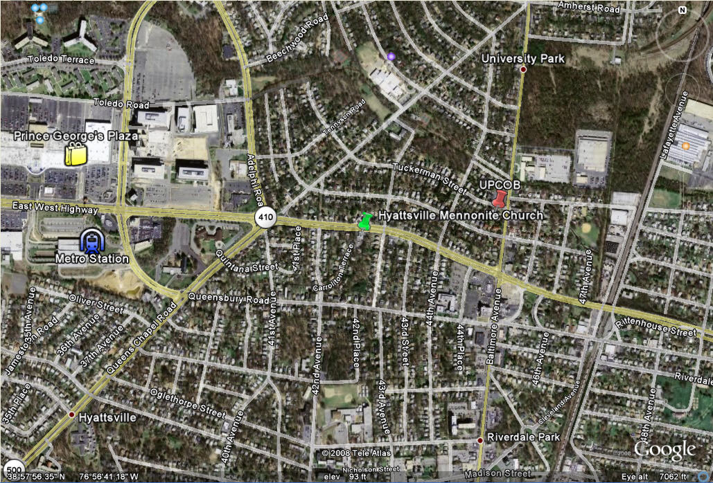 Directions | Hyattsville Mennonite Church